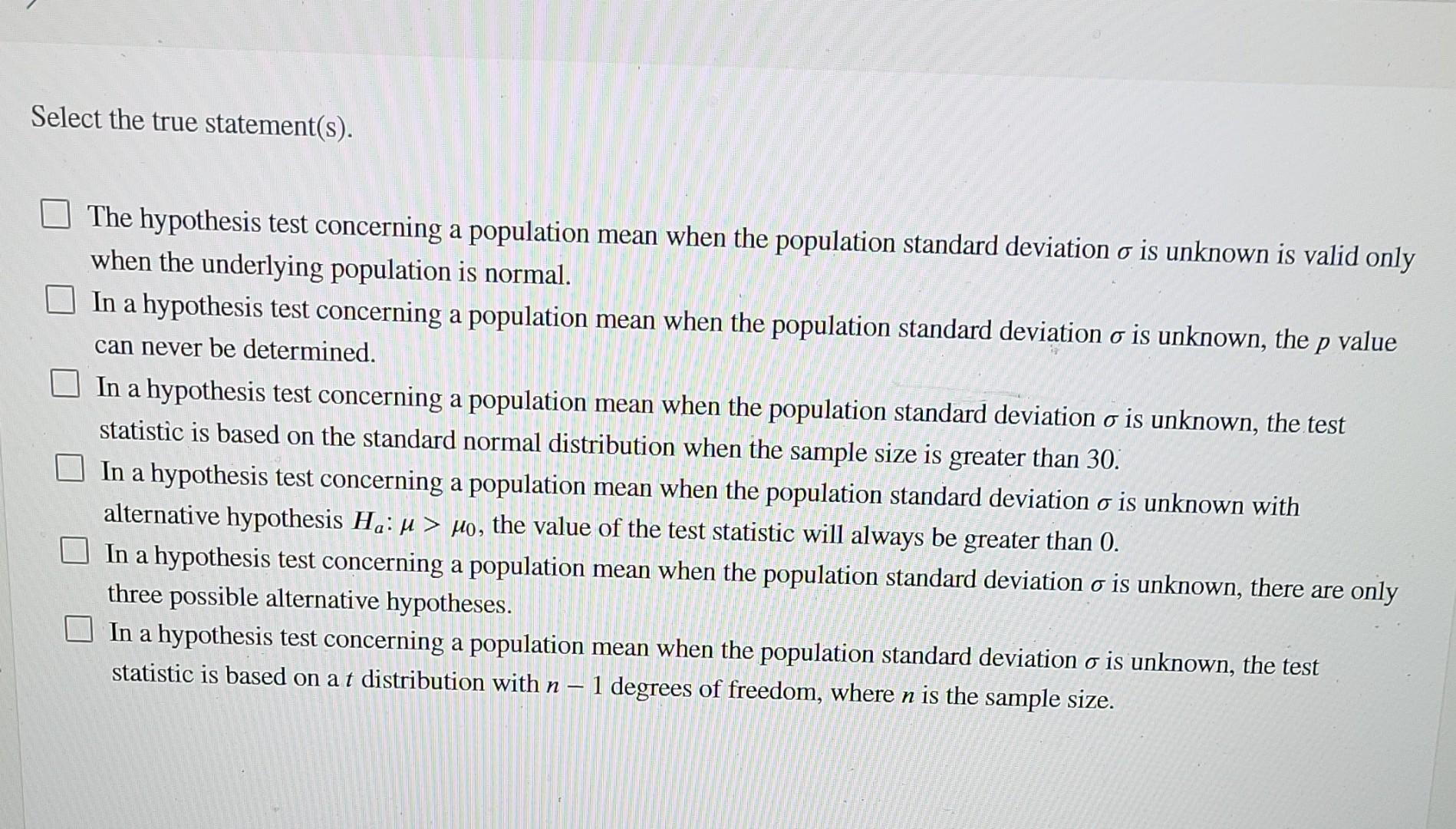 Solved Select The True Statement s A The Hypothesis Test Chegg solved-select-the-true-statement-s-a-the-hypothesis-test-chegg