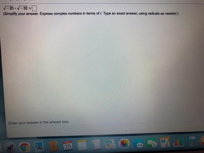 Solved V-20 V-32 = (Simplify your answer. Express complex | Chegg.com