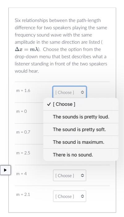 Solved Six relationships between the path-length difference | Chegg.com