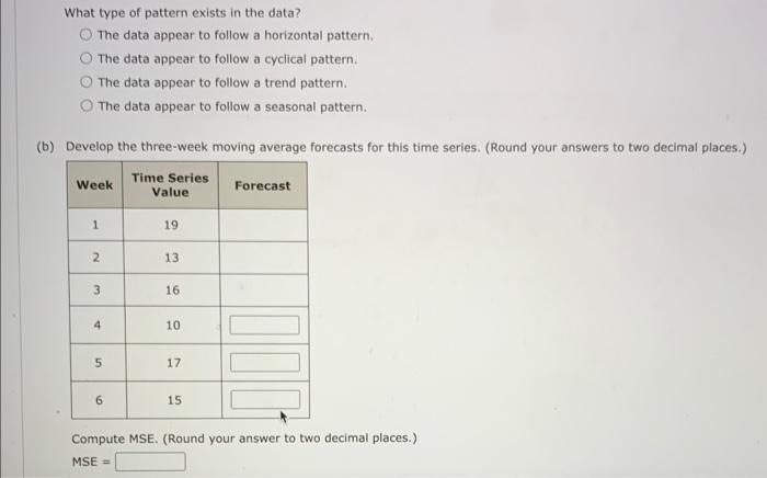 Solved (a) Construct a time series plot.Time Series Value | Chegg.com