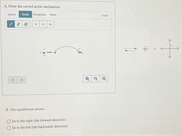 Solved A. Draw the curved arrow mechanism. B. The | Chegg.com