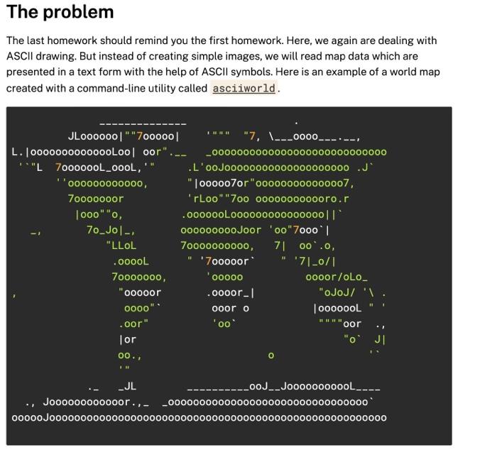 Solved The problem The last homework should remind you the | Chegg.com