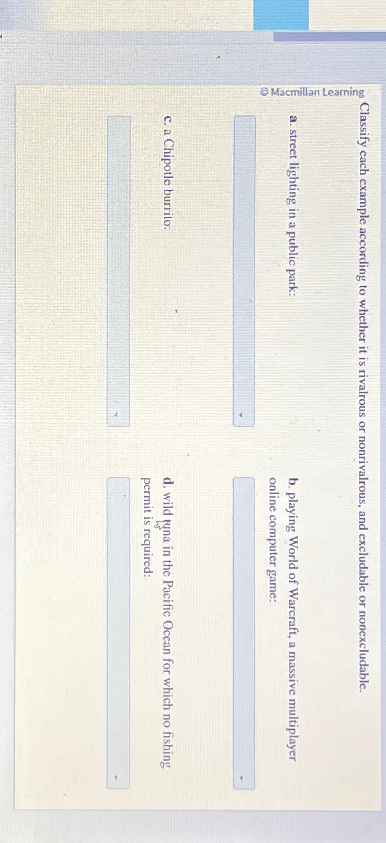 Solved Classify each example according to whether it is | Chegg.com