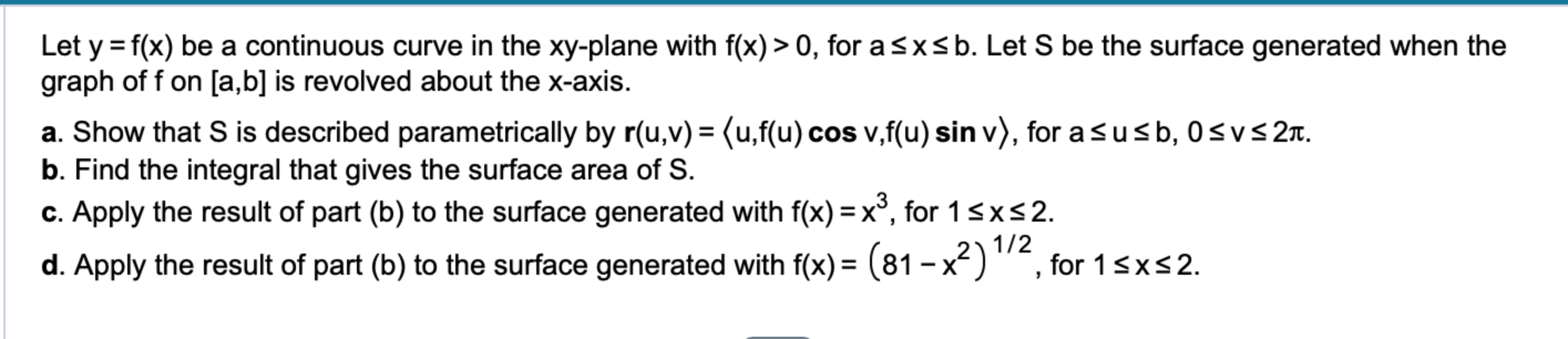 Solved Let y=f(x) ﻿be a continuous curve in the xy-plane | Chegg.com