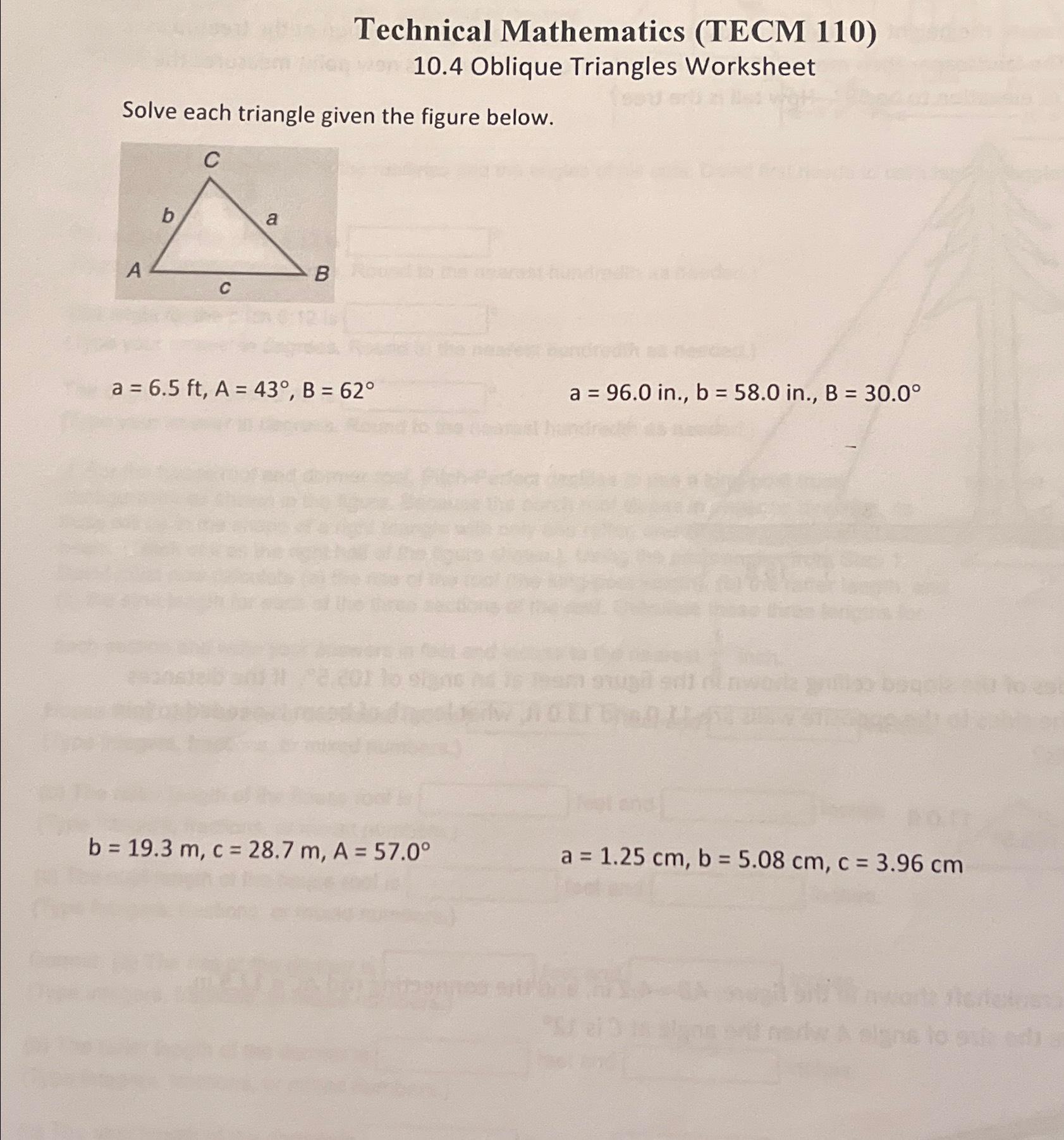 Solved Answer all the problems on the paper Technical | Chegg.com
