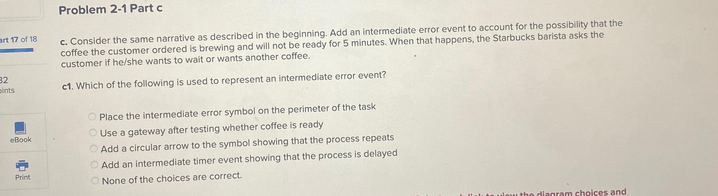 Solved Problem 2 1 ﻿part Cc ﻿consider The Same Narrative As 