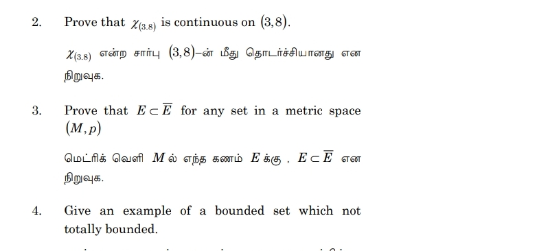 Solved Prove that χ(3.8) ﻿is continuous on (3,8).Give an | Chegg.com