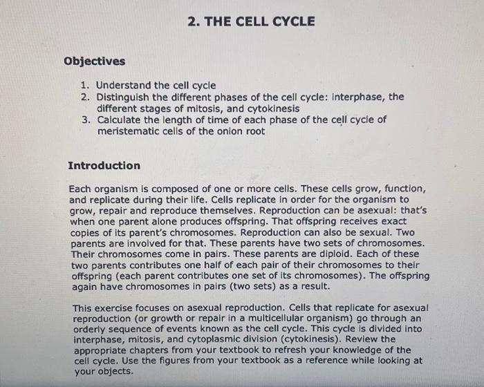 Solved THE DURATION OF THE PHASES OF THE CELL CYCLE | Chegg.com