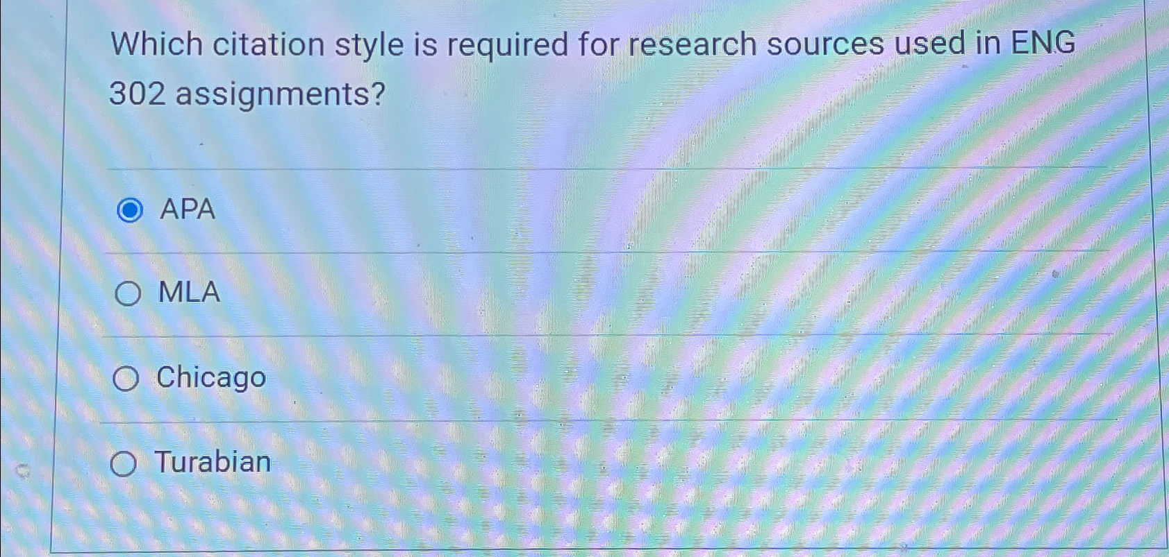 Solved Which citation style is required for research sources | Chegg.com