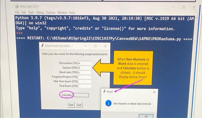 Solved 3. You will develop a GUI based Grade Calculator OOP | Chegg.com