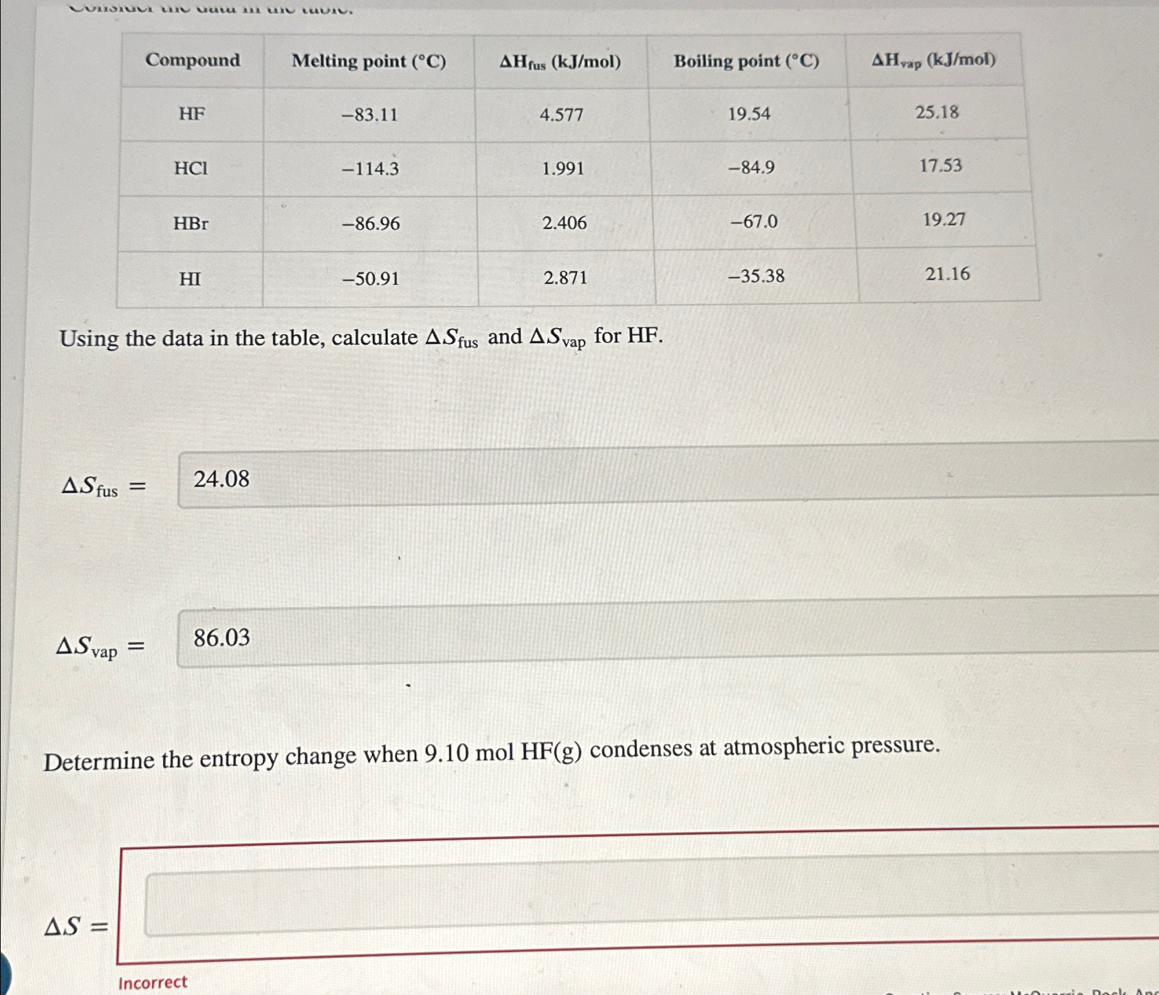 Solved \table[[Compound,Melting point | Chegg.com