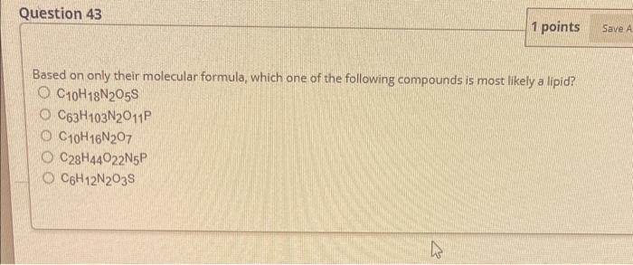 [Solved]: Based on only their molecular formula, which one