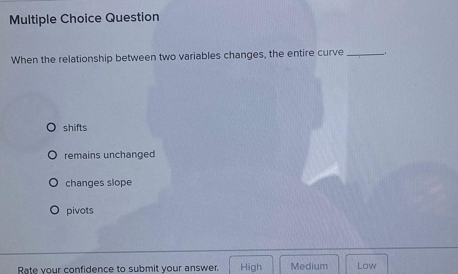 Solved Multiple Choice QuestionWhen the relationship between | Chegg.com