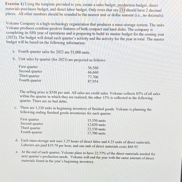 Solved Exercise 1 Using The Template Provided To You 
