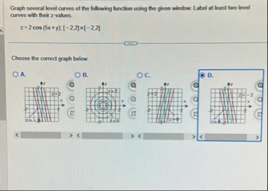 Solved Graph several level curves of the following function | Chegg.com