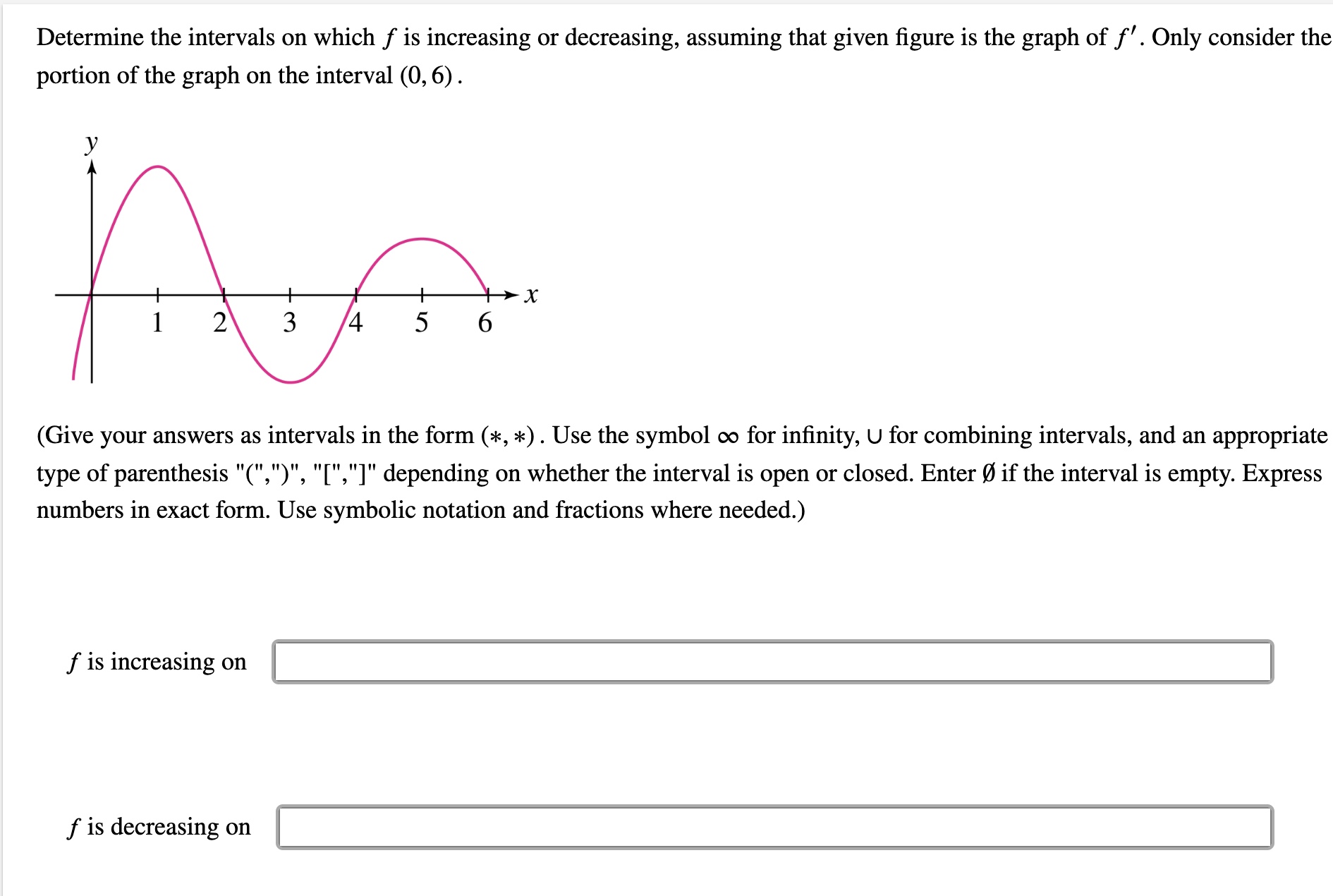 Solved Determine the intervals on which f ﻿is increasing or | Chegg.com