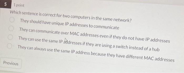 Which sentence is correct for two computers in the | Chegg.com