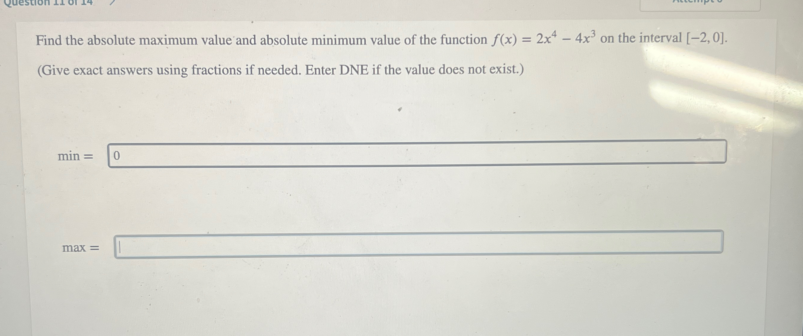Solved Find The Absolute Maximum Value And Absolute Minimum