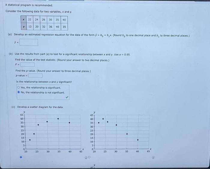 Solved A statistical program is recommended. Consider the | Chegg.com