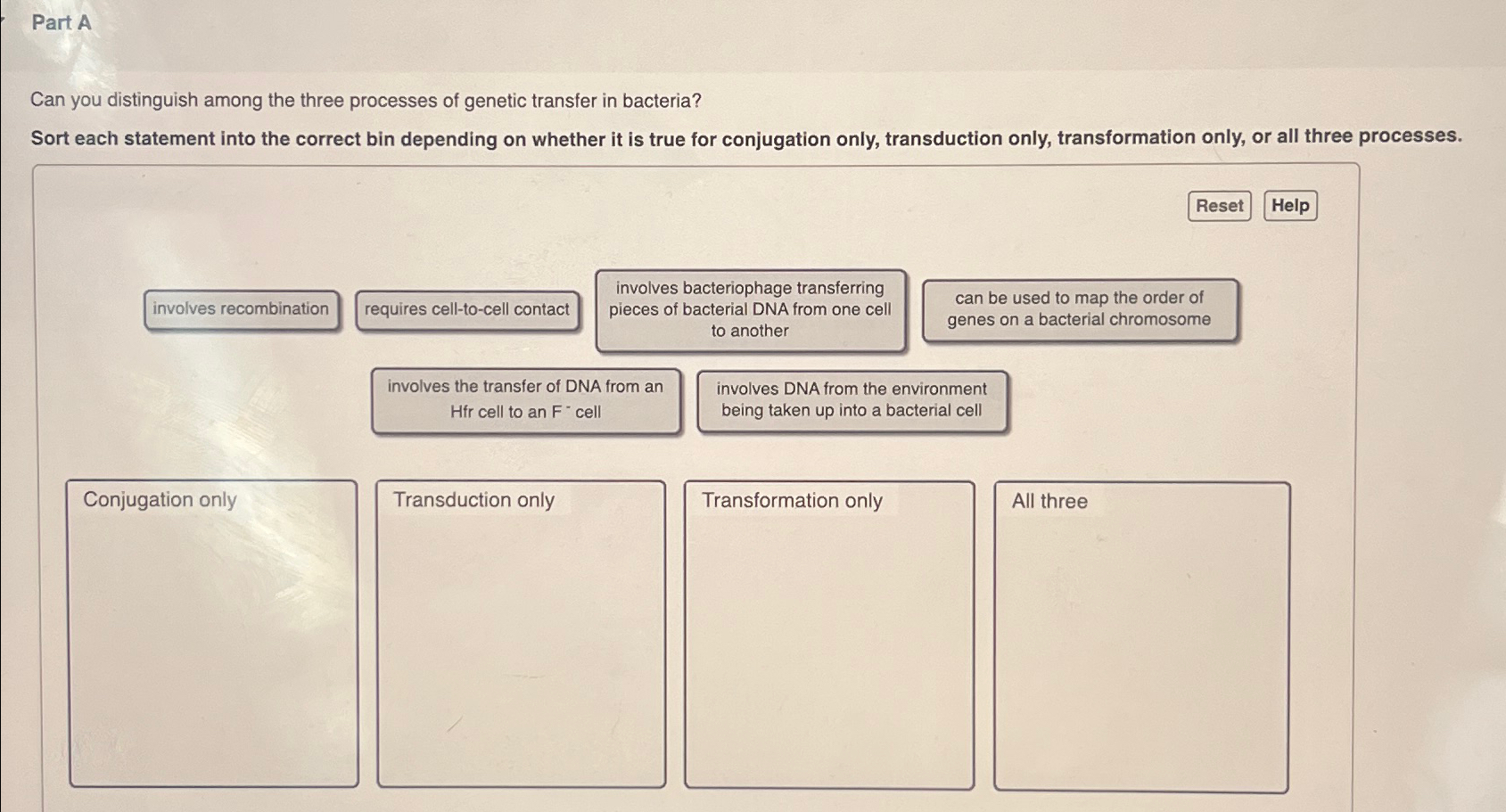 Solved Part ACan you distinguish among the three processes | Chegg.com