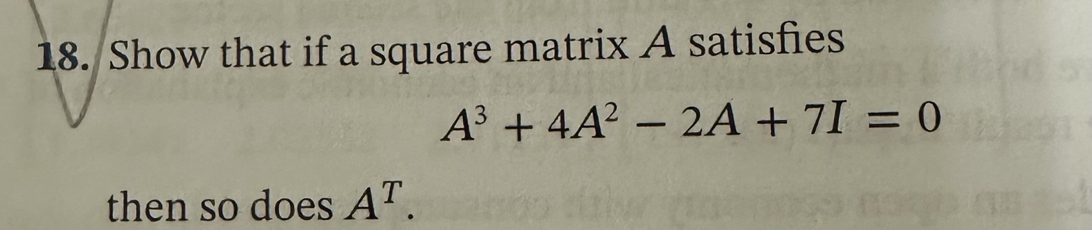 Solved Show that if a square matrix A | Chegg.com