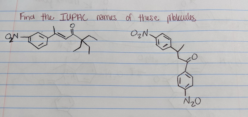 Solved Find the IUPAC names of these molecules | Chegg.com