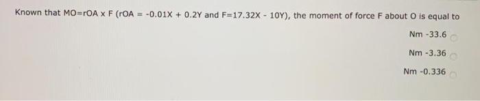 Solved Known that MO=r0A F (TOA = -0.01% + 0.2Y and F=17.32% | Chegg.com