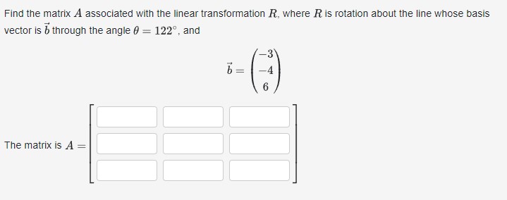 Solved Find the matrix A associated with the linear | Chegg.com