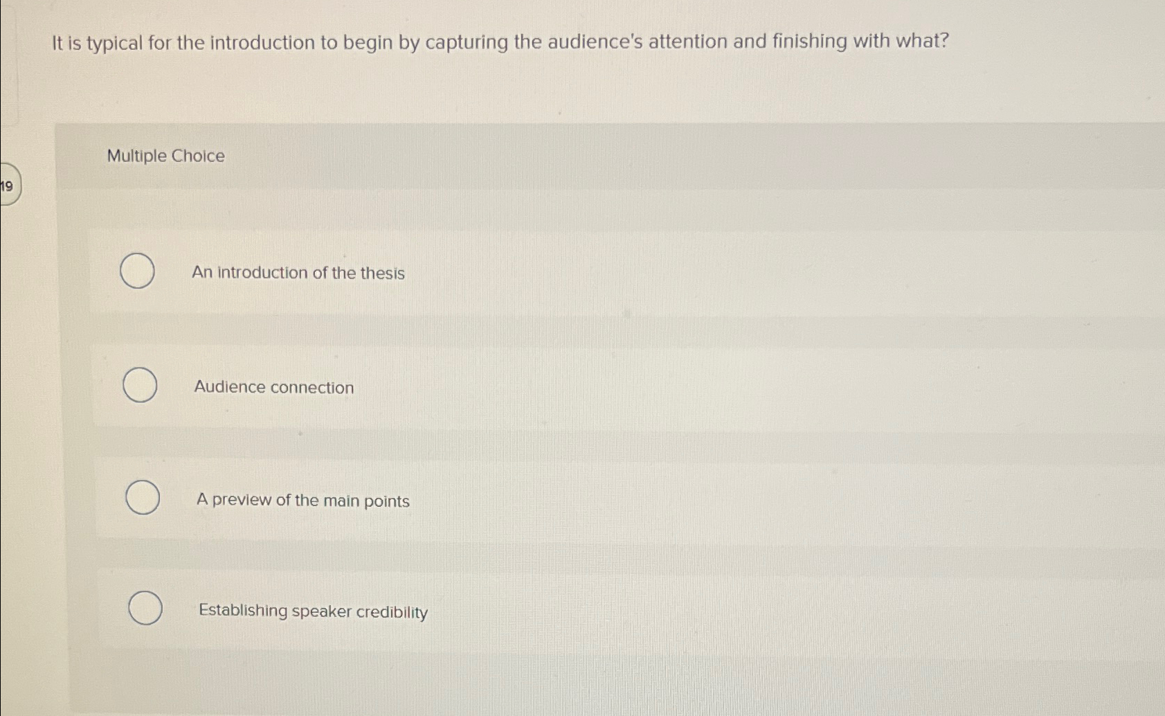 Solved It is typical for the introduction to begin by | Chegg.com