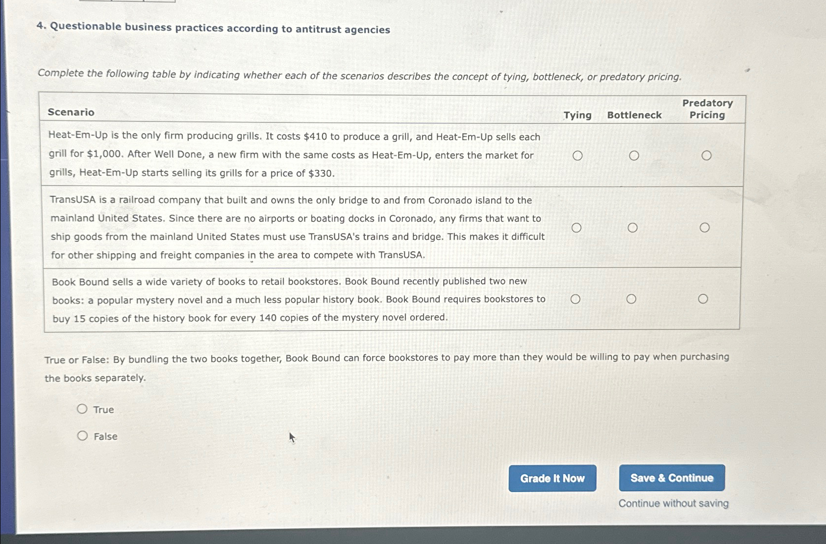 Solved Questionable business practices according to | Chegg.com
