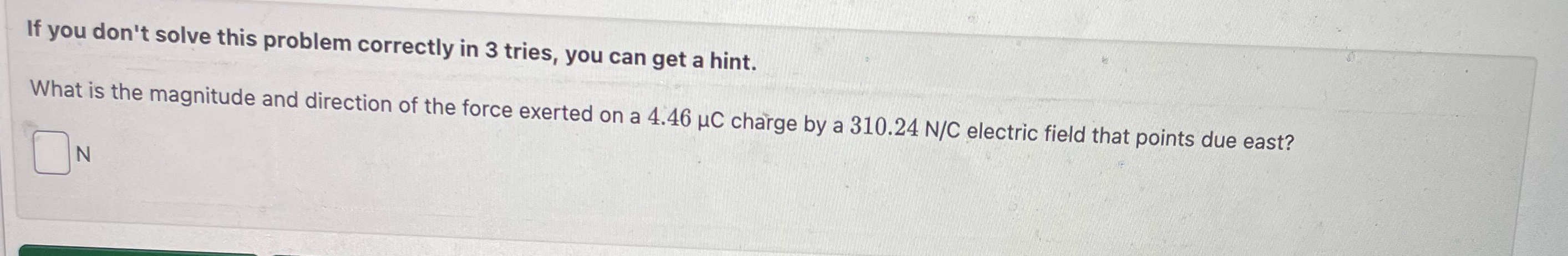 Solved If you don't solve this problem correctly in 3 | Chegg.com