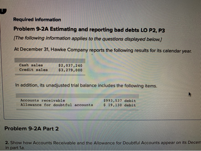 Solved Help Save & Ex Chec of 3 Required information Problem | Chegg.com