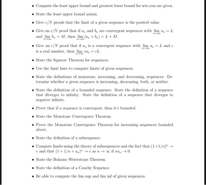 Solved - Compute the least upper bound and greatest lower | Chegg.com