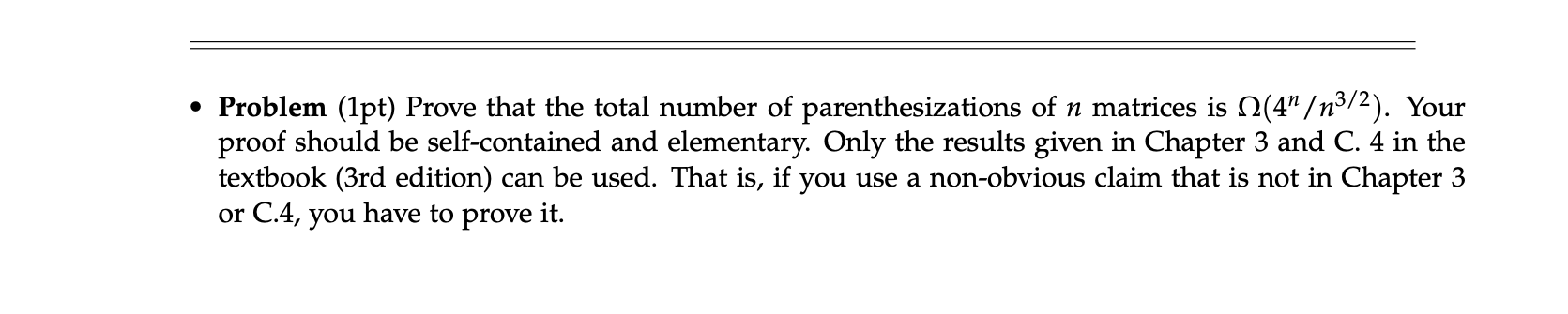 Solved Problem (1pt) ﻿Prove that the total number of | Chegg.com