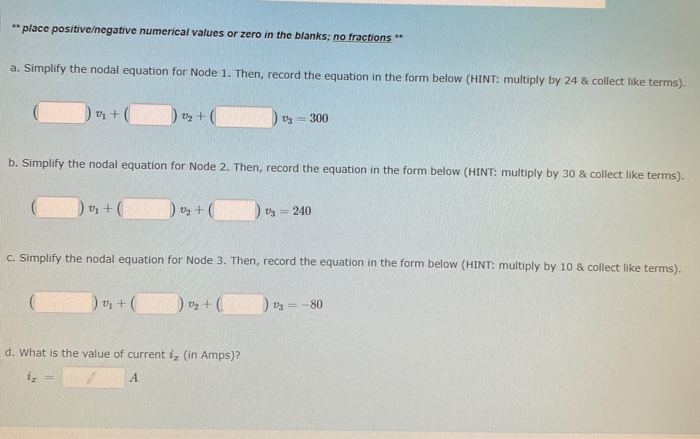 Solved Given R=612, use node-voltage analysis to compute the | Chegg.com