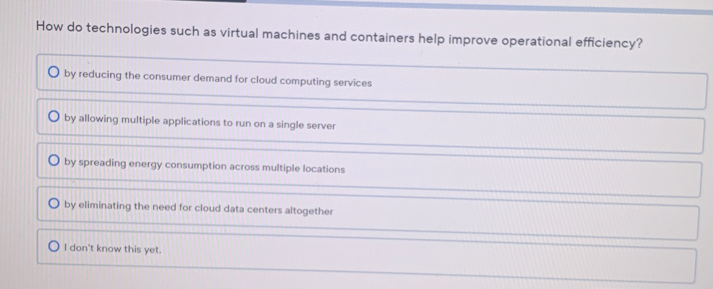 Solved How do technologies such as virtual machines and | Chegg.com
