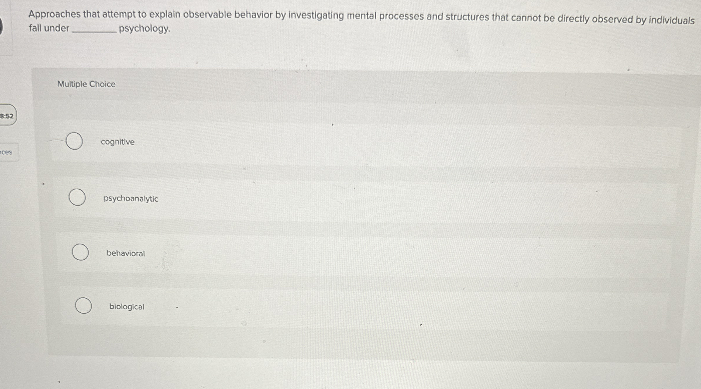 Solved Approaches that attempt to explain observable | Chegg.com