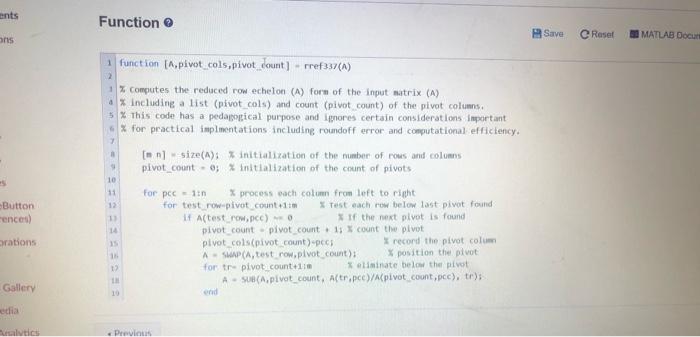 Solved MATLAB Assignment 3.1: Documenting intermediate | Chegg.com