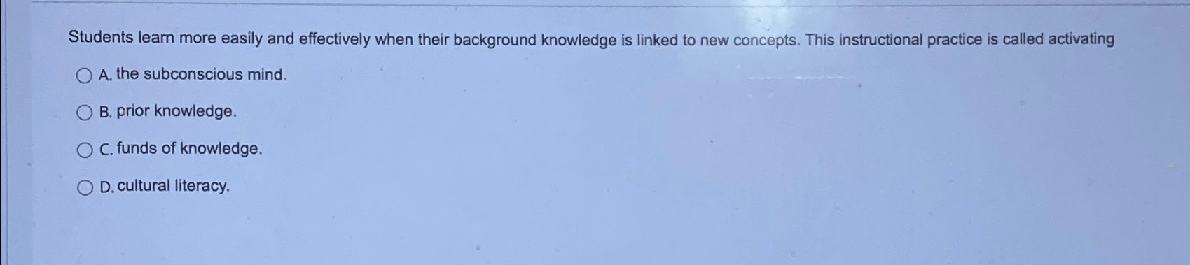 Solved Students learn more easily and effectively when their | Chegg.com