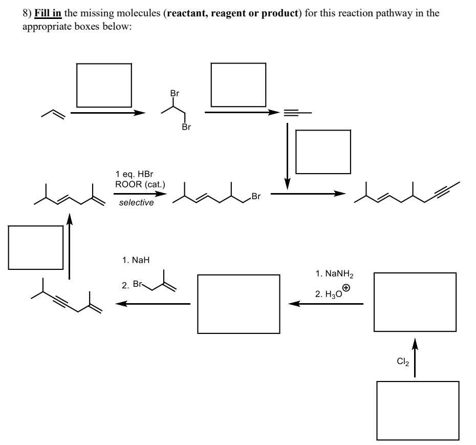 Solved 7) Draw the mechanism of the following radical | Chegg.com