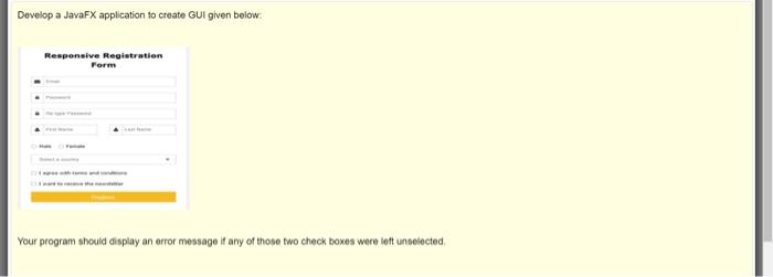 Develop a JavaFX application to create GUI given | Chegg.com