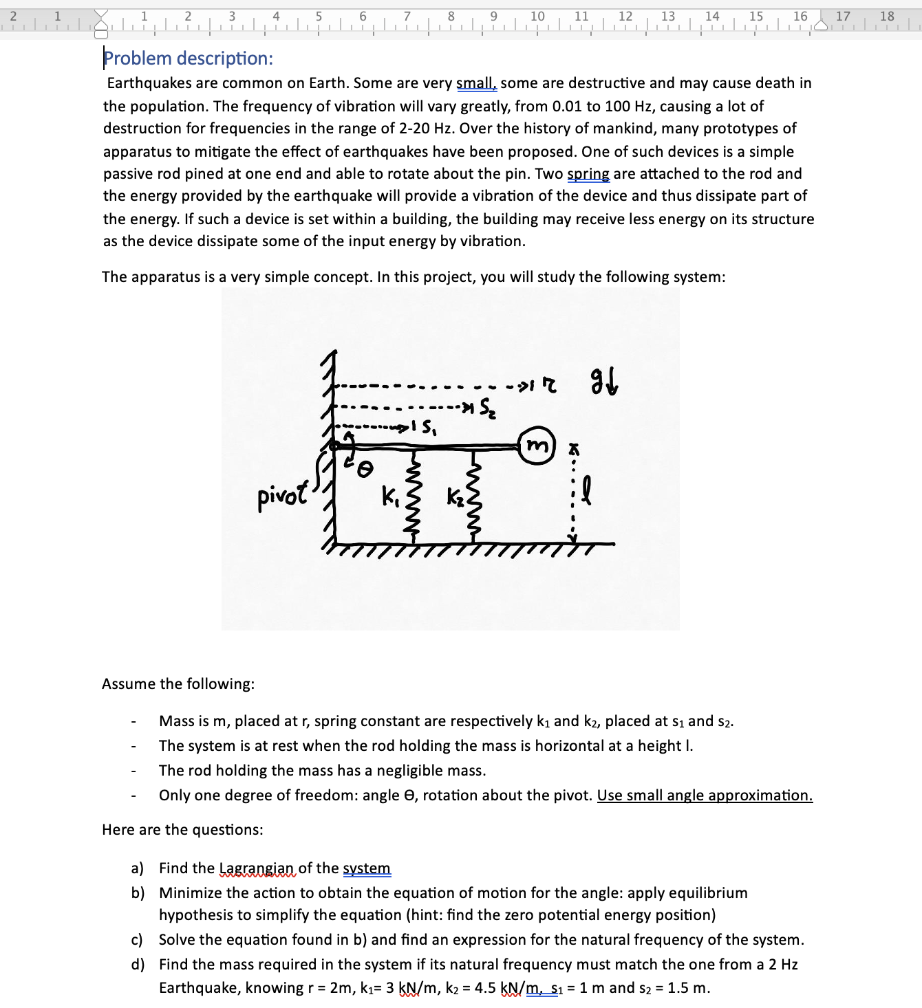 Solved Background A fundamental principle in physics to | Chegg.com