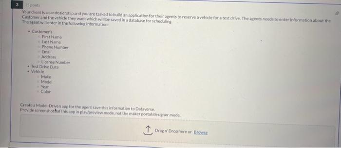 Solved Your client is a car deakership and you are tasked to | Chegg.com