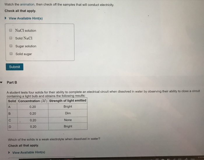 Solved: Watch The Animation, Then Check Off The Samples Th... | Chegg.com