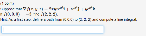 Solved (1 ﻿point)Suppose that | Chegg.com
