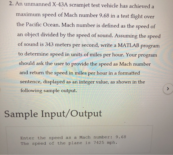 [solved]-2 Unmanned X 43a Scramjet Test Vehicle Achieved Maximum Speed ...