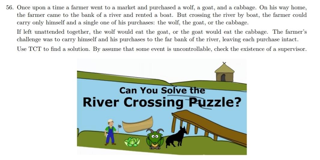 Solved 56. Once upon a time a farmer went to a market and | Chegg.com