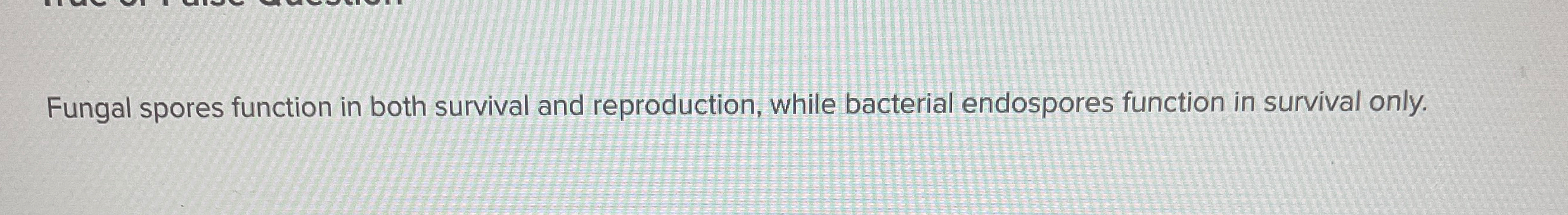 Solved Fungal spores function in both survival and | Chegg.com