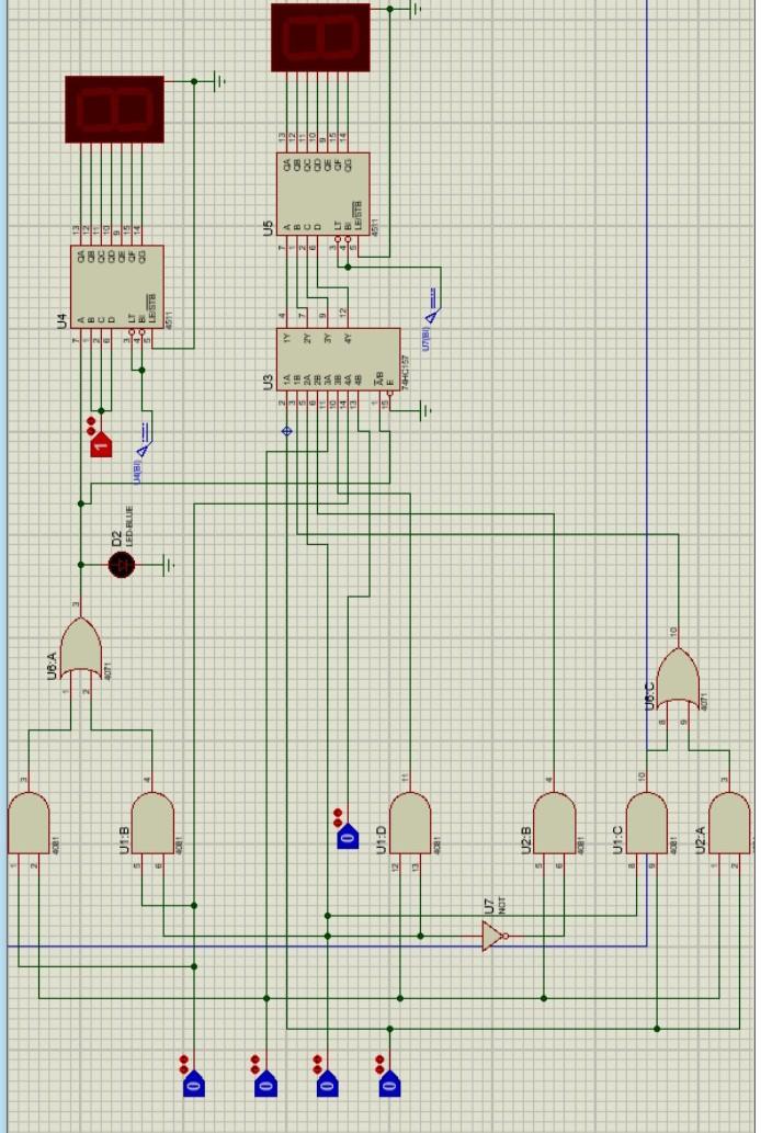 draw the circuit above in proteus check for any | Chegg.com
