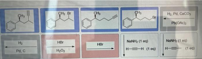 Solved Part B CH3 CH3 (3 steps) CH3 CH3 Br CH CH3 Hz. Pd, | Chegg.com